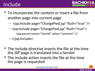 Session 5 : intro to jsp - Giáo trình Bách Khoa Aptech | PPT
