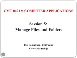 Management of Files and Folders in ICT.pptx