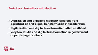 Digital Governance Science Base: Central concepts of digital government ...