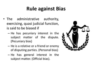 Principles of natural justice - Legal Environment of Business ...