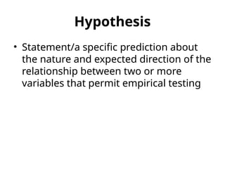 Session 5-Research Proposal Objectives, Hypothesis, Methodology, Work ...