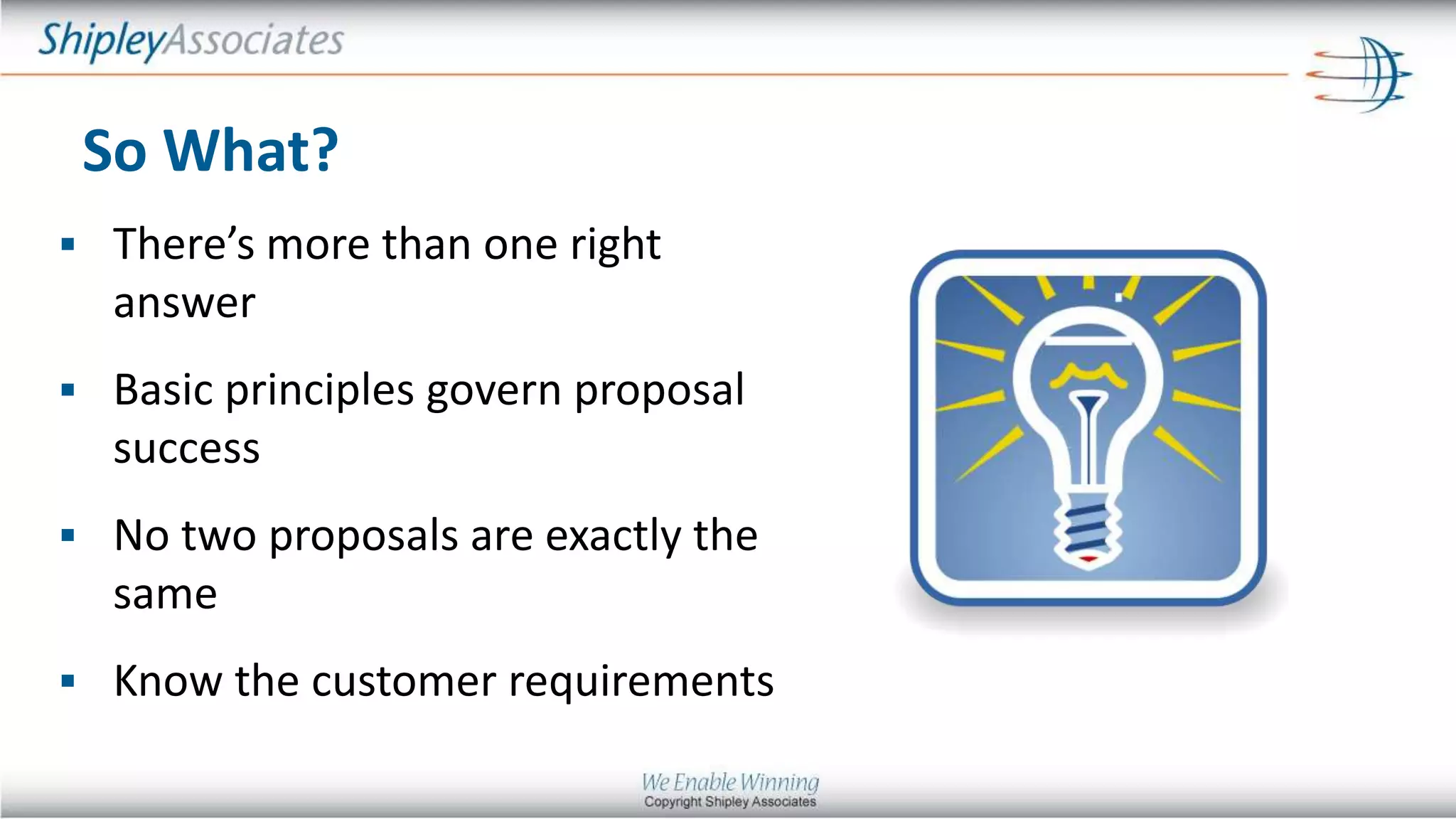 Session 5: Shipley Associates - 7 Pillars of Effective Proposals | PPTX