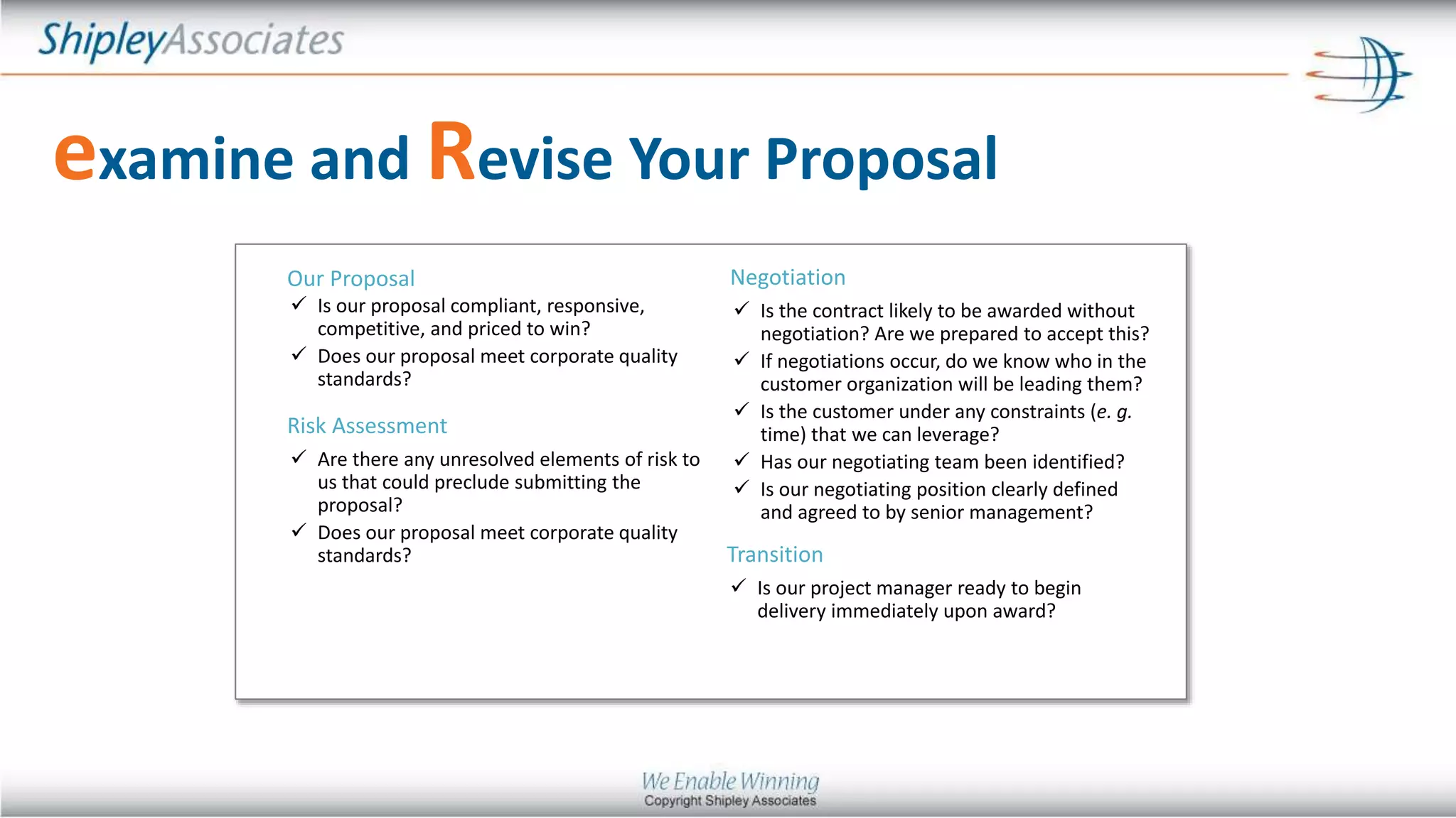 Session 5: Shipley Associates - 7 Pillars of Effective Proposals | PPTX
