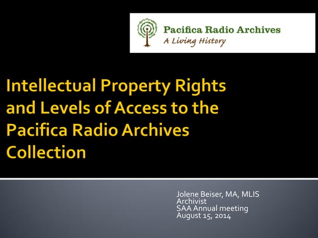 Intellectual Property Rights and Levels of Access | PDF