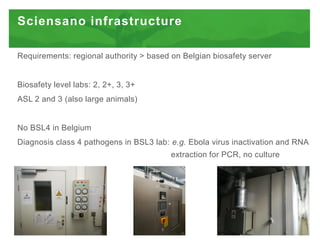 BIOSAFETY AND BIOSECURITY REGULATORY ENVIRONMENT AND PRACTICES AT SCIENSANO BELGIUM | PPT