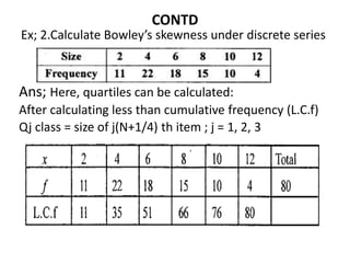 Bowley skewness 1 | PPTX