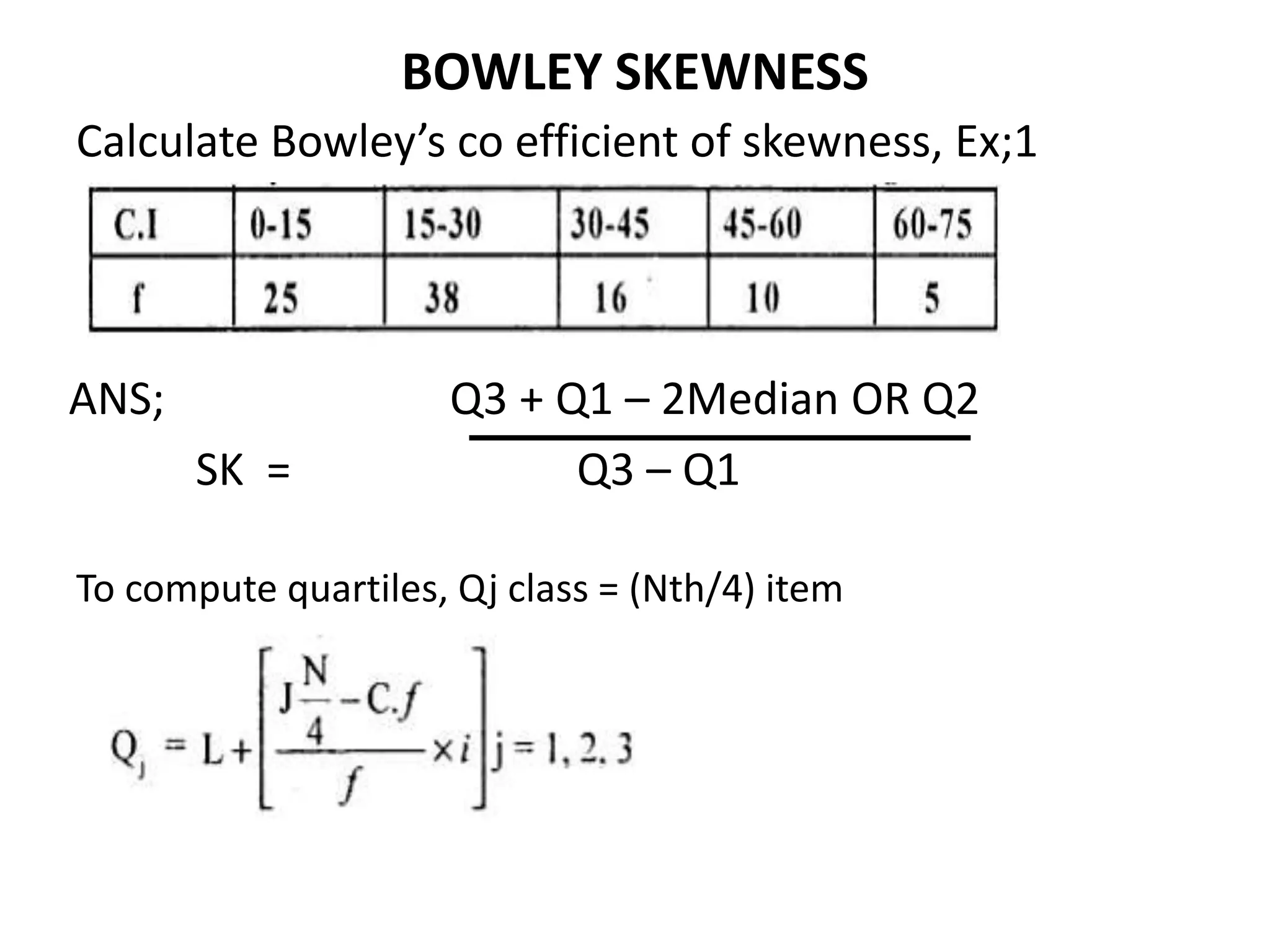 KPC and Bowley skewness | PPTX