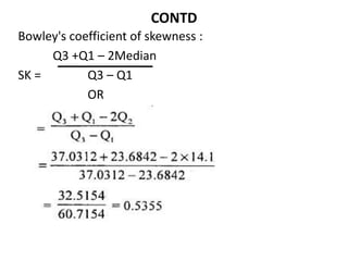 KPC and Bowley skewness | PPTX