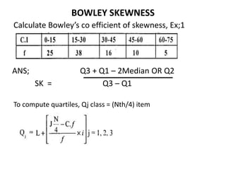 KPC and Bowley skewness | PPTX