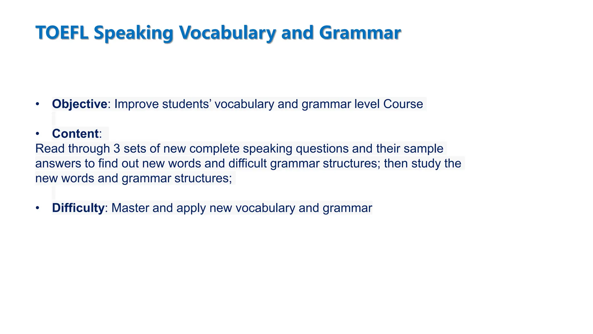 TOEFL Speaking Section Session 5&6_1_set.pptx | Education