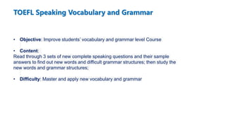 TOEFL Speaking Section Session 5&6_1_set.pptx | Education