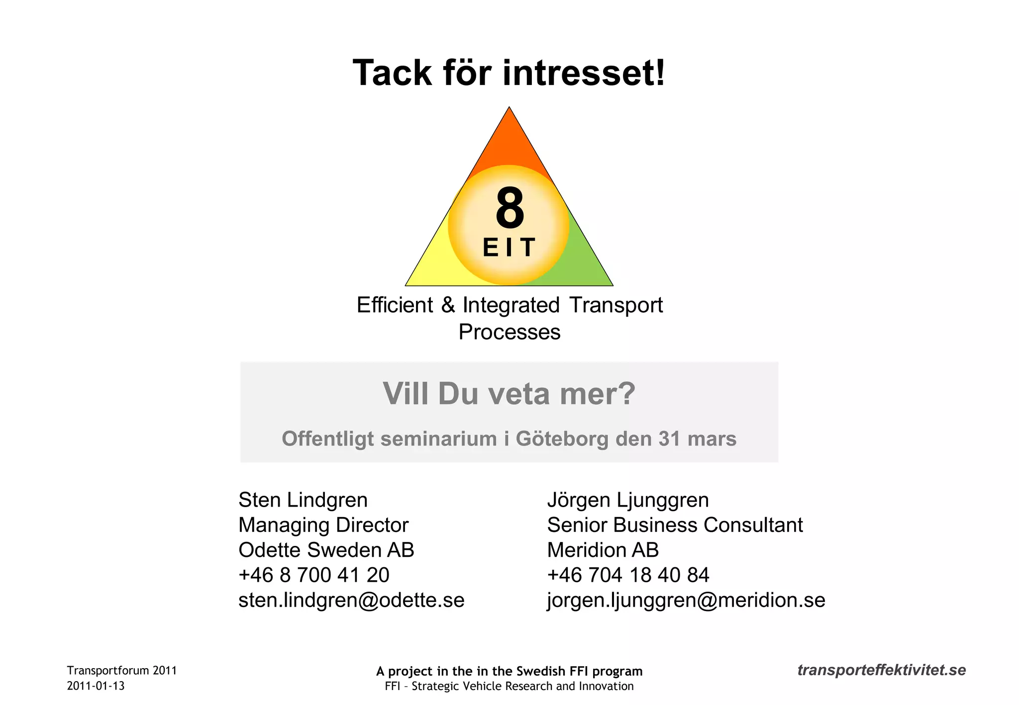 Session 57 Sten Lindgren | PPT