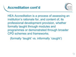 Session 5 accreditation and the professional standards framework.march ...