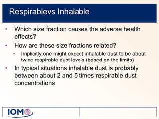 Low-toxicity dusts | PPT