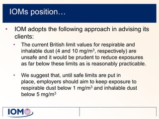 Low-toxicity dusts | PPTX | Lung and Respiratory Health | Diseases and ...