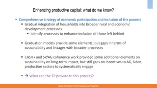 Economic & Productive Impacts of Cash Transfers & Implications for ...