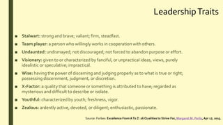 Session 5 leadership traits | PPTX