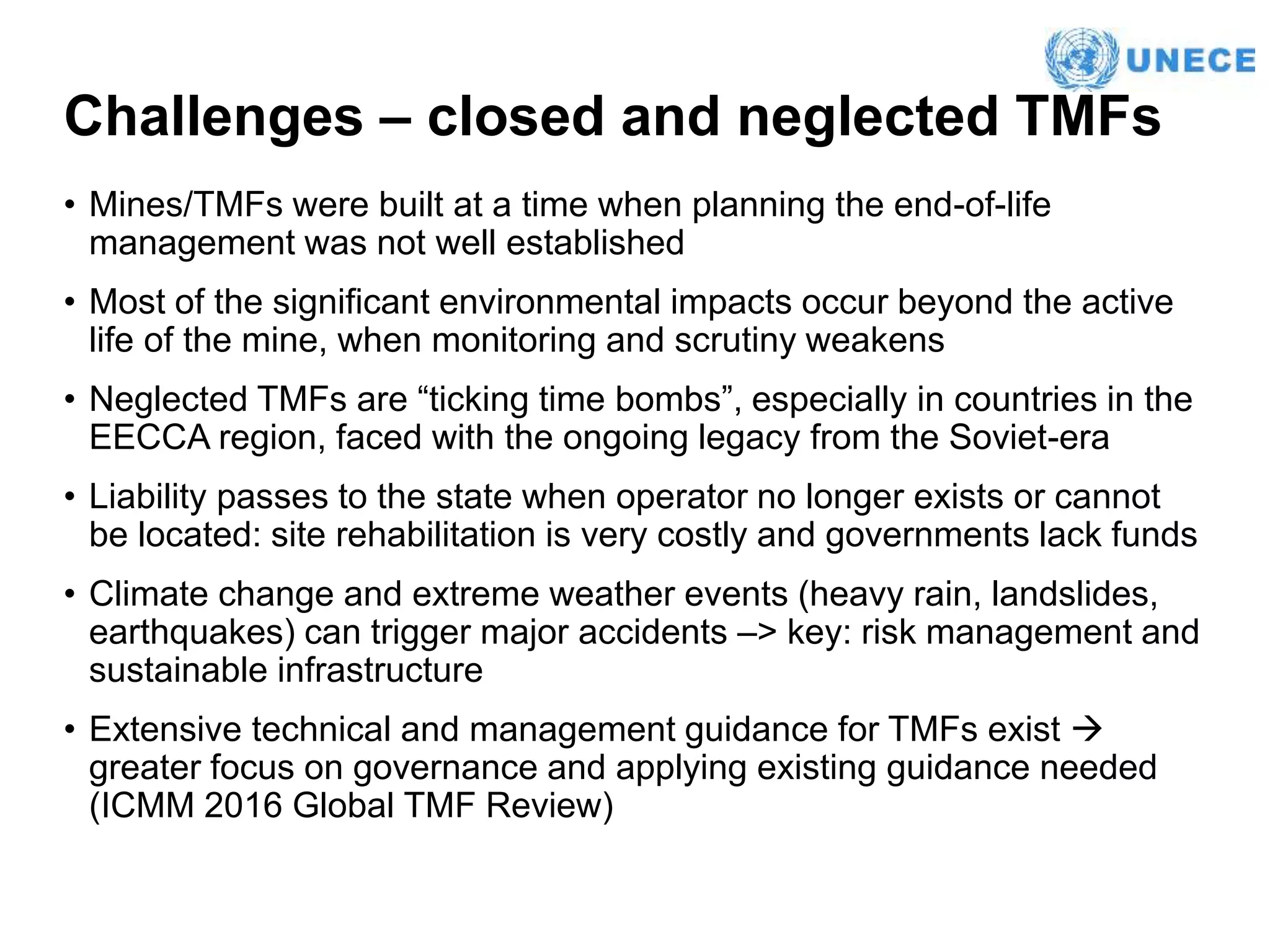 Session 5 - Tailings management, orphaned mine sites and future ...