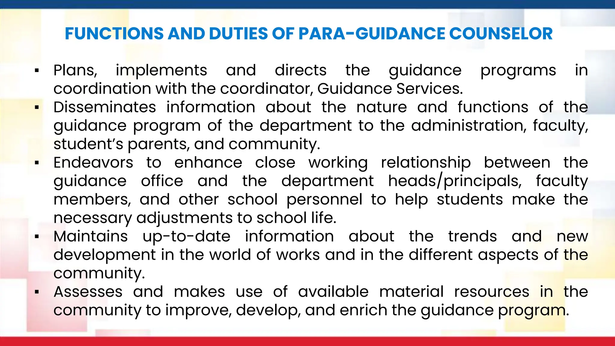 SESSION 5 Roles and responsibilities of PGC.pptx