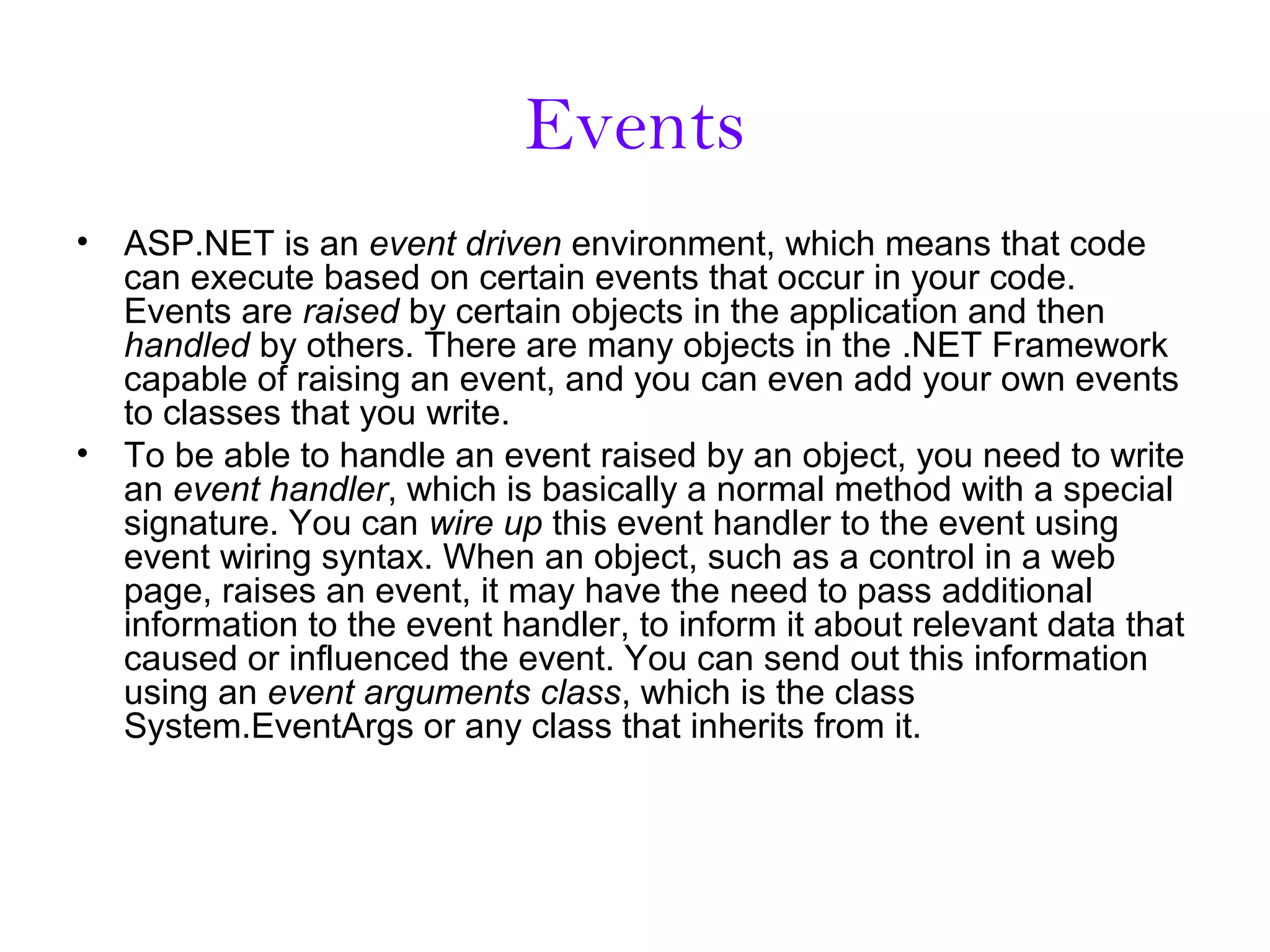 ASP.NET Session 6 | PPT