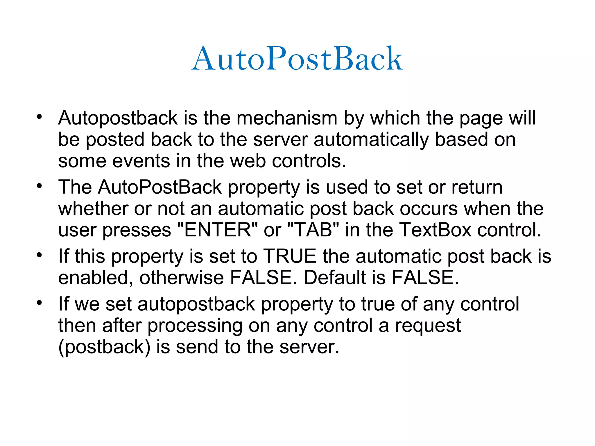 ASP.NET Session 6 | PPT