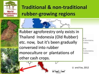 Session 6.2 rubber monoculture or agroforestry | PPTX
