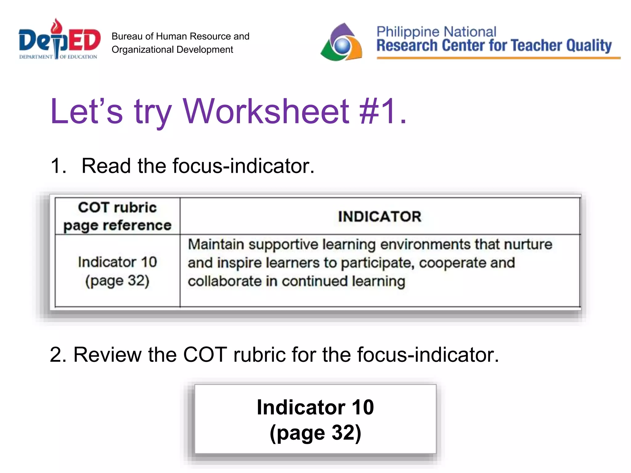 Session 6-8 Linking Observation Notes with COT Rating.pptx