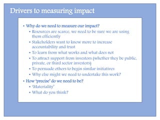 Measuring the Impact | PPT