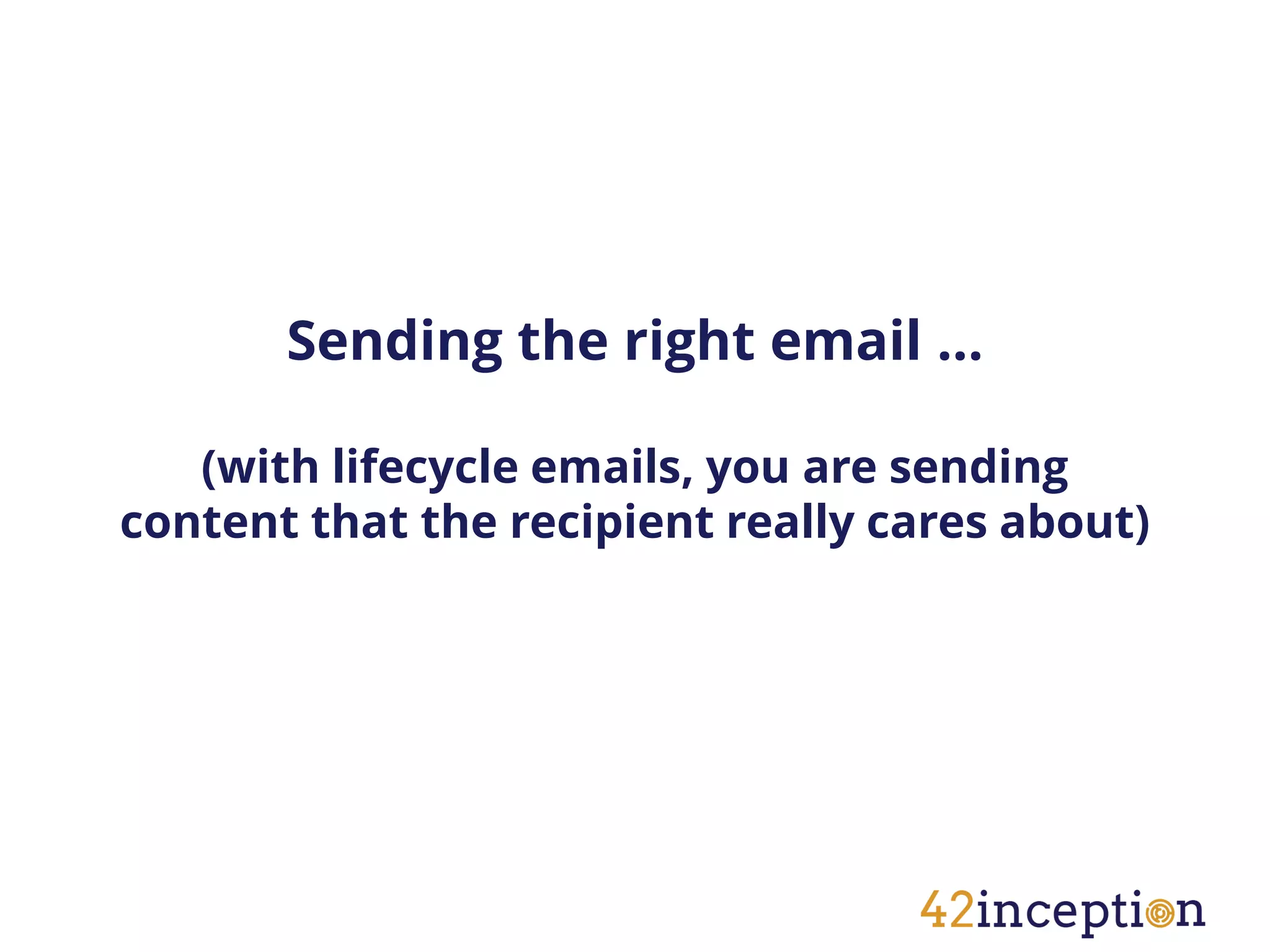 Lifecycle Emails | PDF