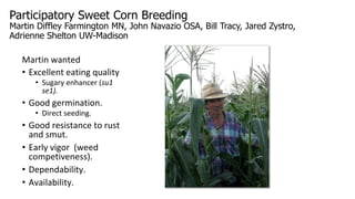 DIVERSIFOOD Final Congress - Session 6 - NOVIC - Bill Tracy | PPT