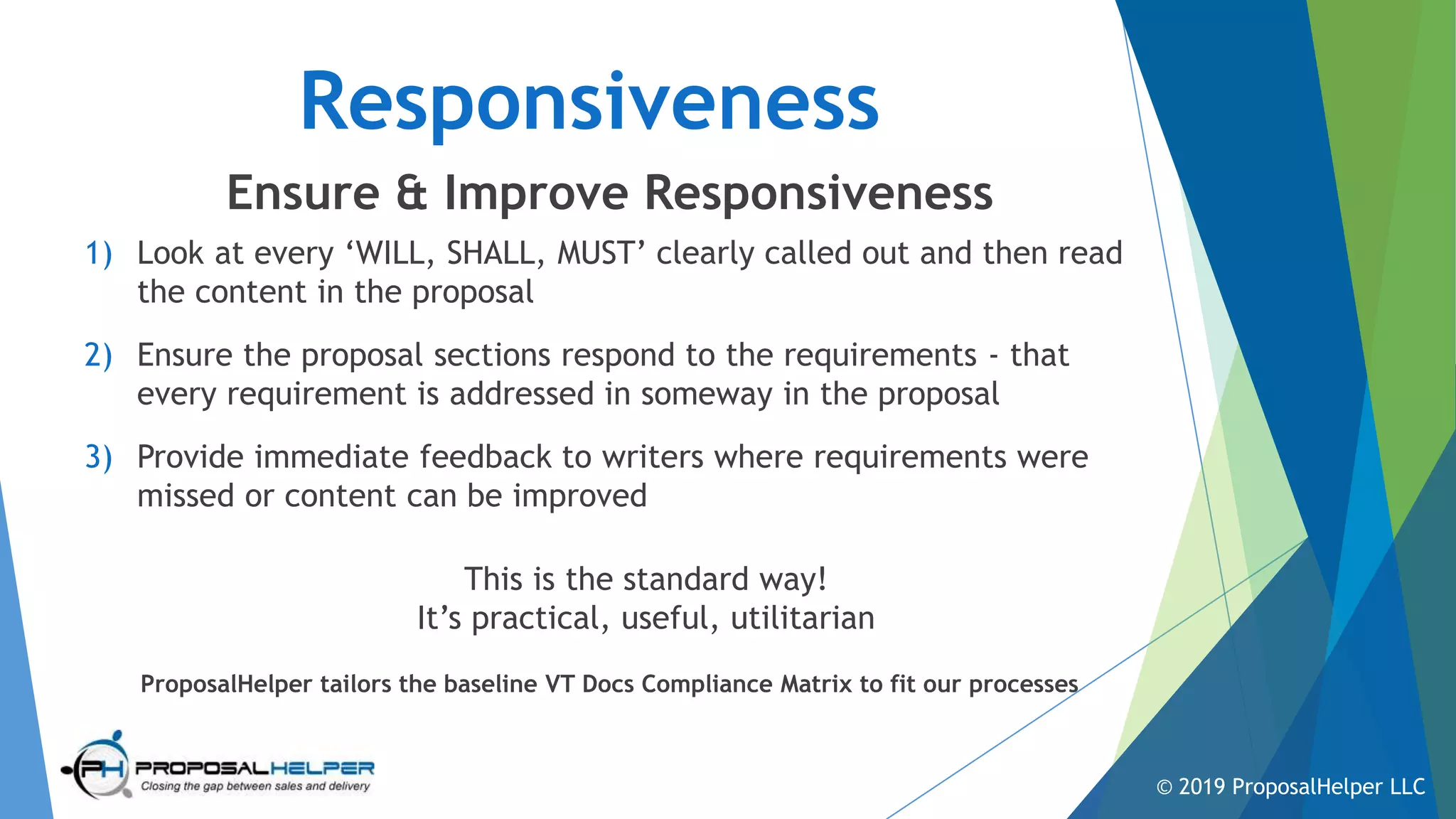 Session 6: ProposalHelper - Compliance Matrix: Boon or Curse? | PPTX