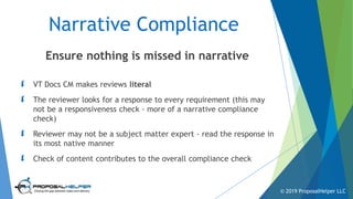 Session 6: ProposalHelper - Compliance Matrix: Boon or Curse? | PPTX