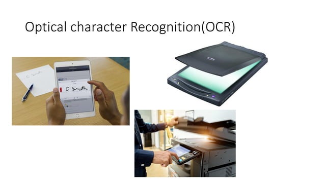 SESSION 6 - Input Devices - Optical Scanners and Magnetic Ink Character ...