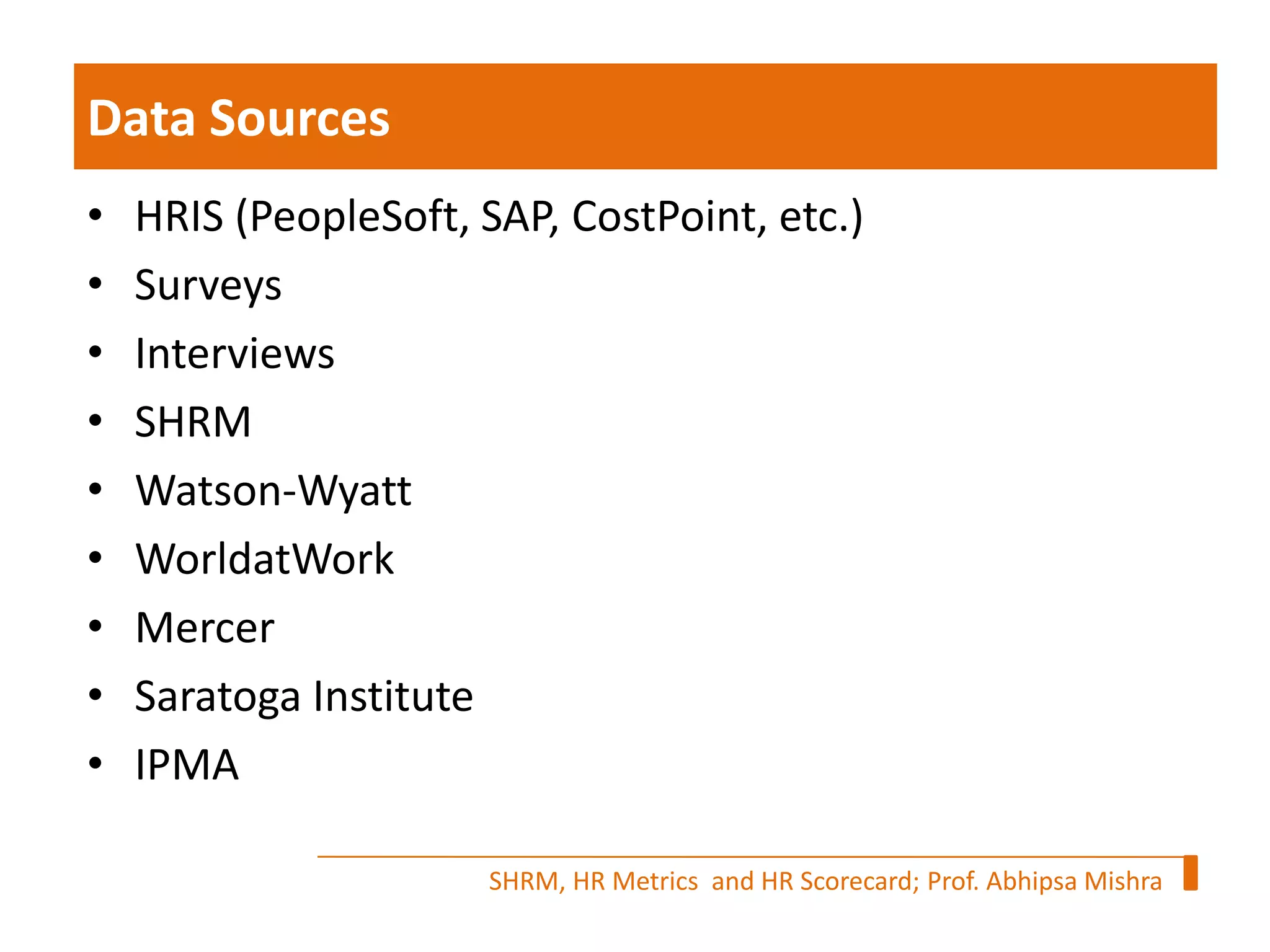 Stratetic HRM & HR Scorecard | PPTX