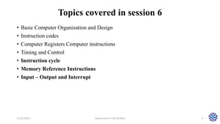 CS304PC:Computer Organization and Architecture Session 6 Instruction cycle.pptx