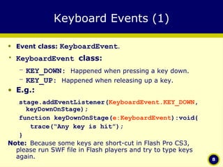 Actionscript 3 - Session 6 Interactivity | PPT | Computing | Technology ...