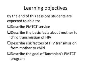 Session 6 PMTCT.pptx | Pregnancy | Reproductive Health