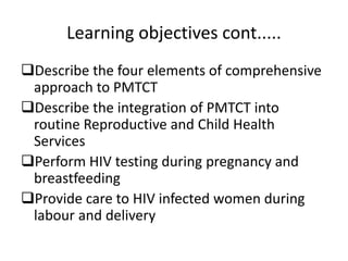 Session 6 PMTCT.pptx | Pregnancy | Reproductive Health