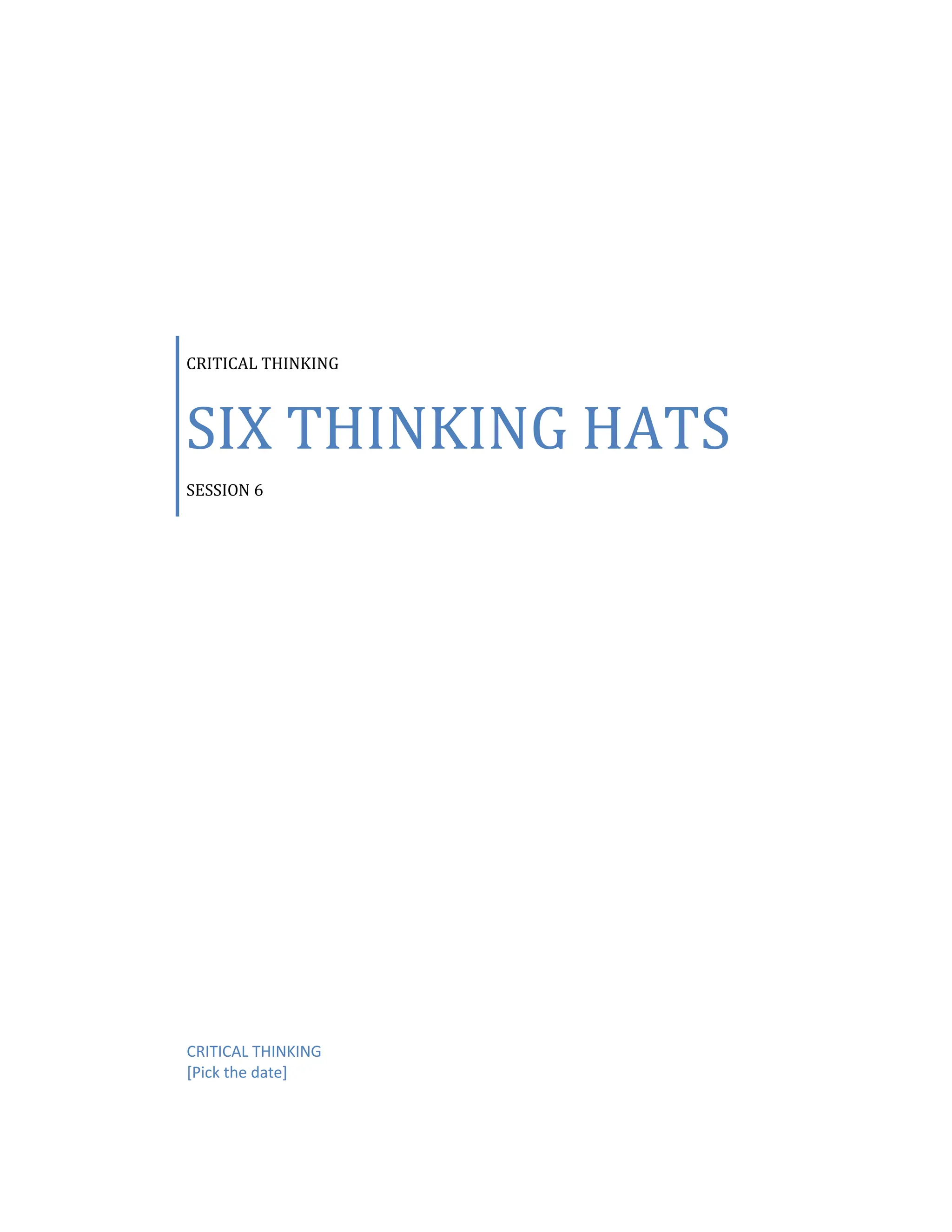 Presentation on usage of Six Thinking Hats.pdf