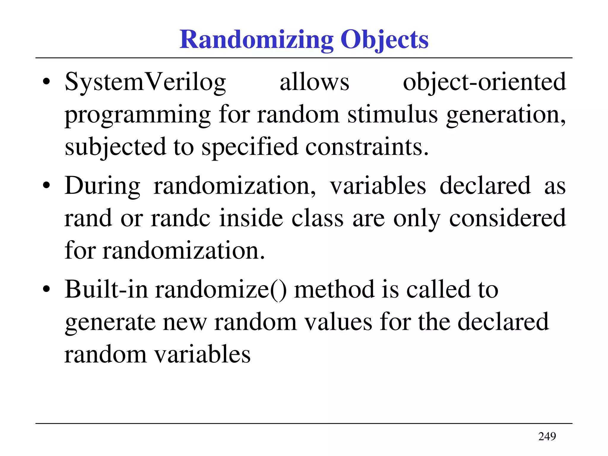 Session 6 sv_randomization | PDF