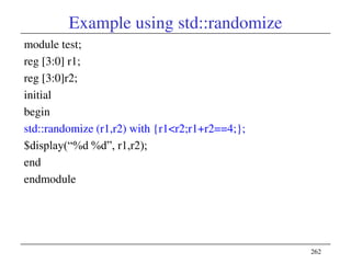 Session 6 sv_randomization | PDF