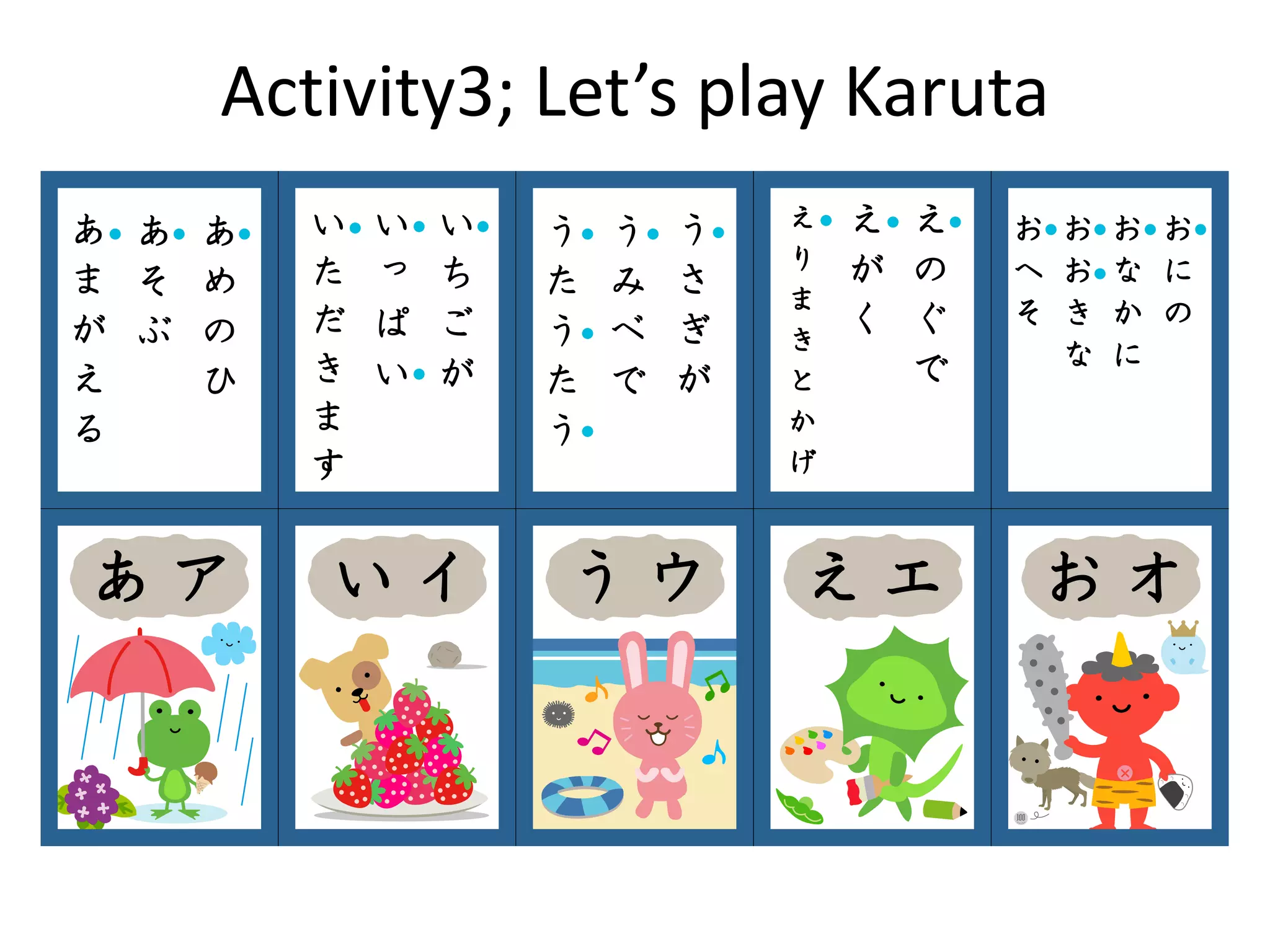 Session 7 "な" column, 'Karuta' Japanese card game | PPTX