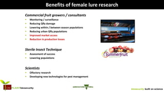 Session 7: Development of a female Q-fly lure | PPT