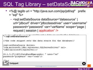 Session 7 : jstl - Giáo trình Bách Khoa Aptech | PPT