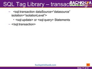Session 7 : jstl - Giáo trình Bách Khoa Aptech | PPT