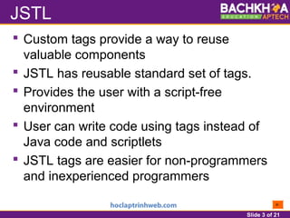 Session 7 : jstl - Giáo trình Bách Khoa Aptech | PPT