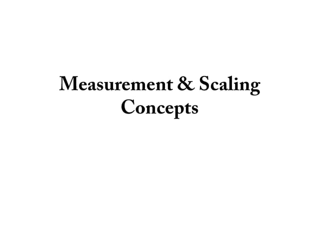 Scaling concepts | PPTX | Physics | Science