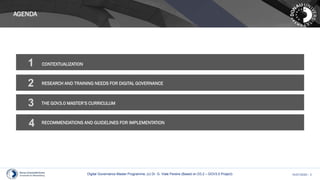 Digital Governance Master Programme. The Gov3.0 Master’s Curriculum | PDF