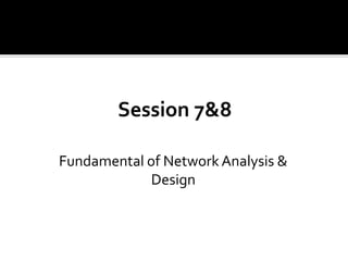 Network Analysis & Design | PDF