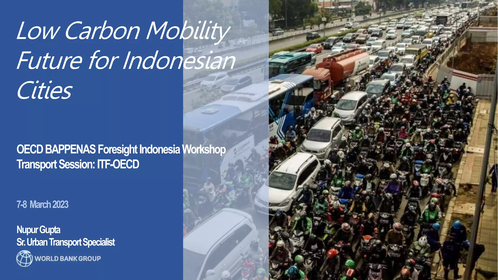 Session 7b: Part I- Decarbonising urban transport - WB | PPT